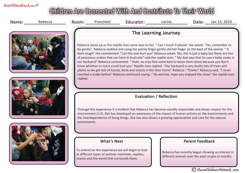 EYLF Outcome 2 Template Aussie Childcare Network EYLF Outcome 2 Template Aussie Childcare Network