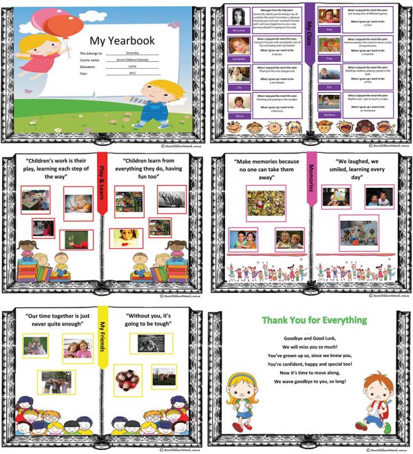 My Yearbook - End of Year Template - Aussie Childcare Network