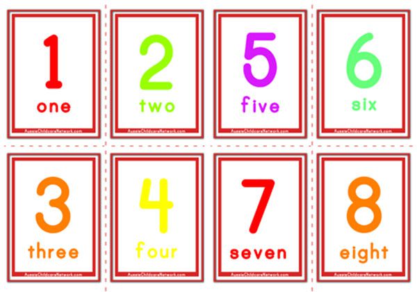 Number Flashcards - Classic Numbers - Aussie Childcare Network Number Flashcards - Classic Numbers - Aussie Childcare Network
