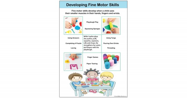Developing Fine Motor Skills Template - Aussie Childcare Network