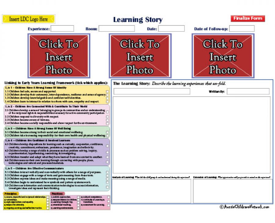 Learning Story Original Aussie Childcare Network