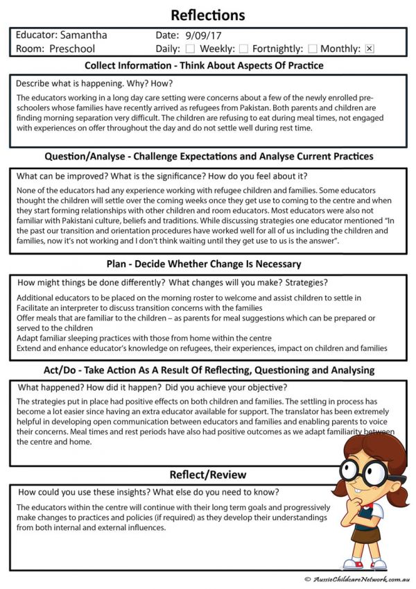 Reflection Journal Template