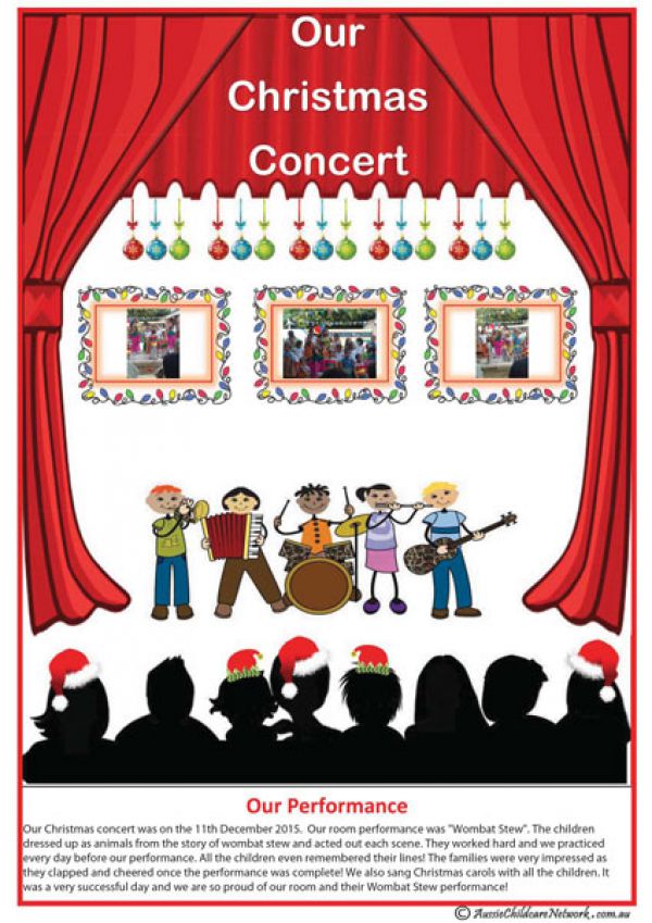 Christmas Concert Template - Aussie Childcare Network