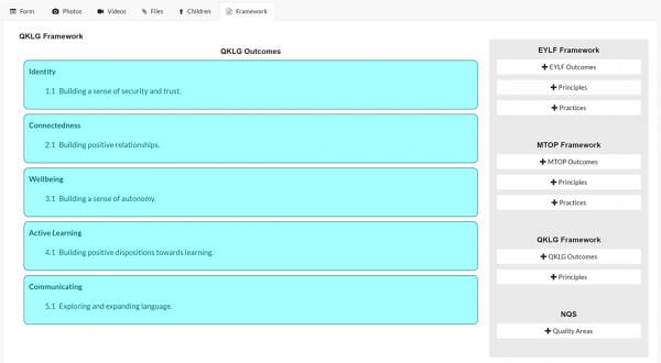 Appsessment 2.6 - QKLG Framework Update - Aussie Childcare Network